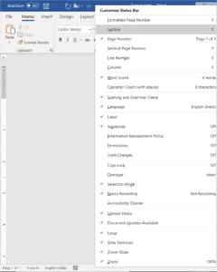 Using Sections to Change Page Layout in a Word Document
