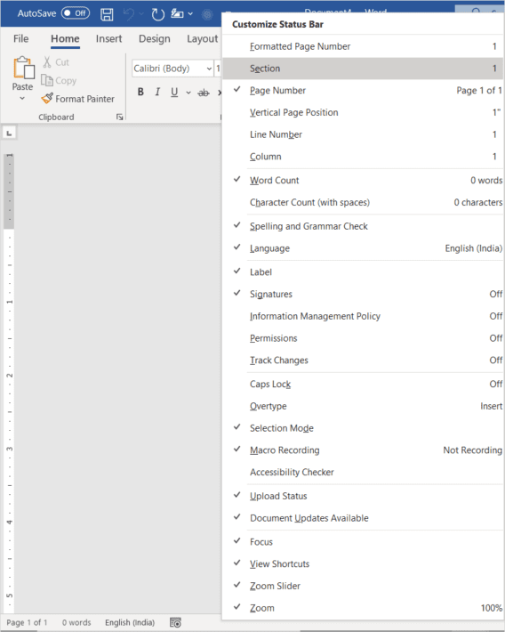 Using Sections to Change Page Layout in a Word Document